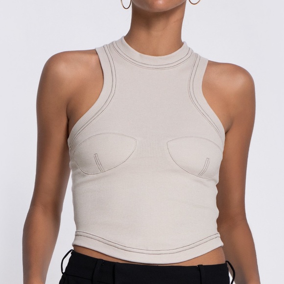 Orseund Iris | Tops | Orseund Iris Sporty Racerback Oatmeal Tank Top Xs ...